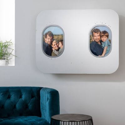 Genuine Airplane Windows as Wall Bar | VanDeBord