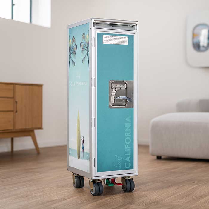 Difference between brand-new, refurbished and used airline trolleys.