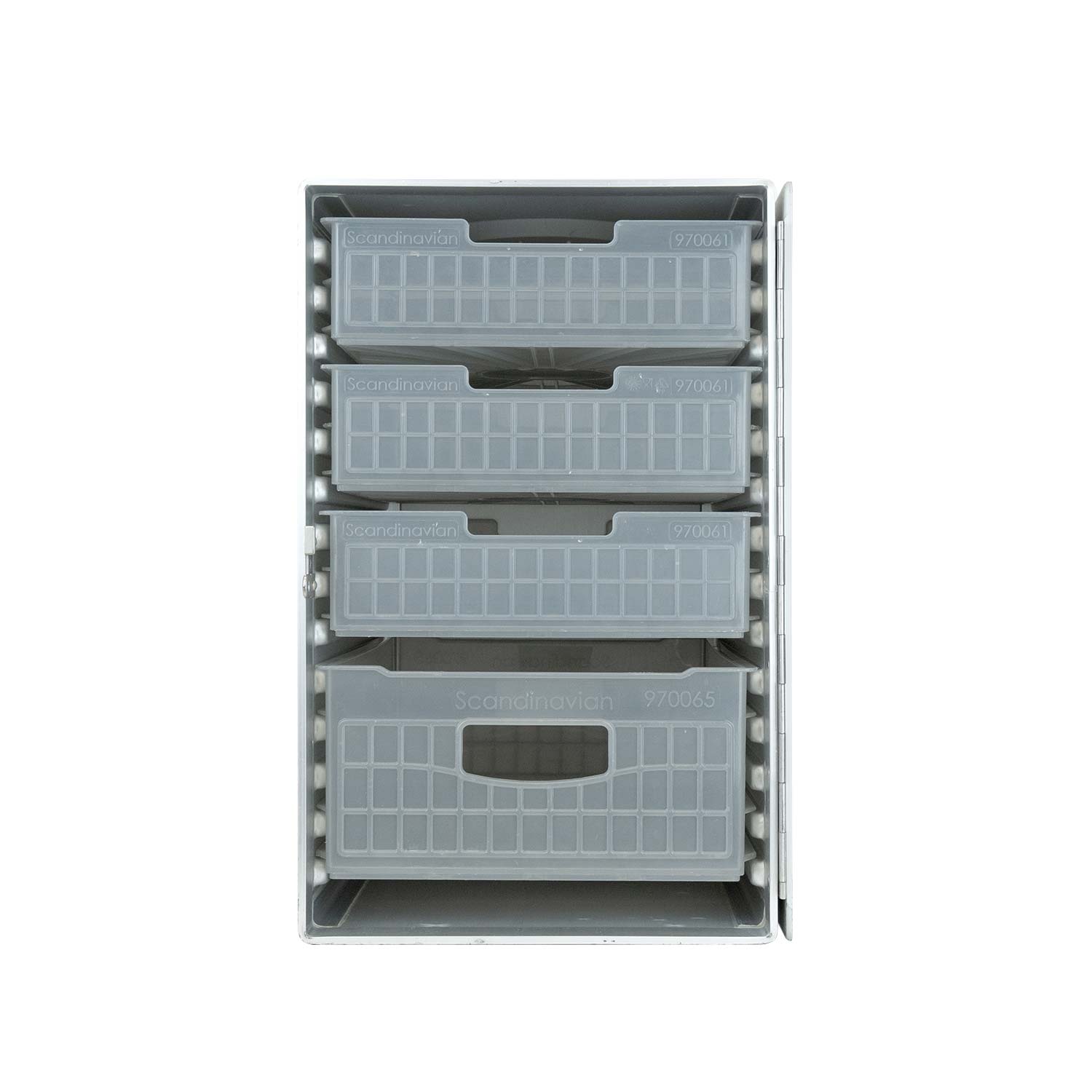 Original Scandinavian Airlines Bord Box mit Rollen